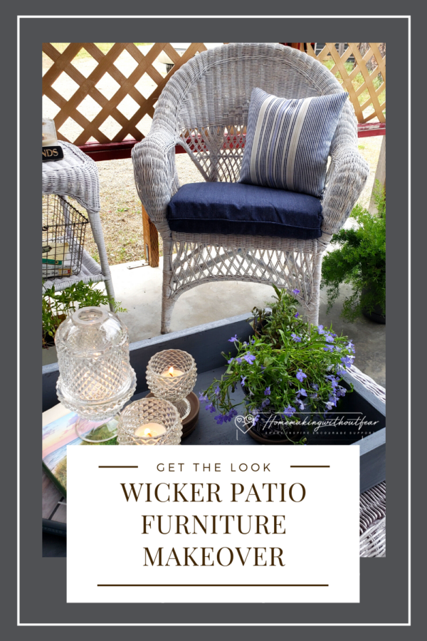 Wicker Patio Furniture Makeover - Homemaking Without Fear