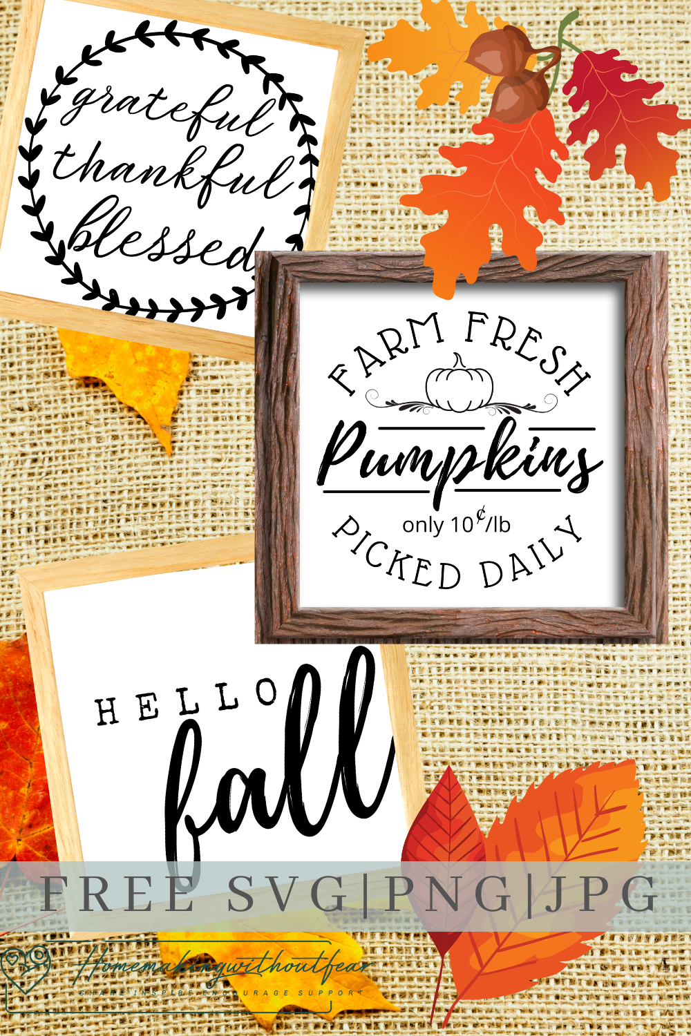 Inexpensive Fall Decor| DIY Stenciled Signs - Homemaking Without Fear