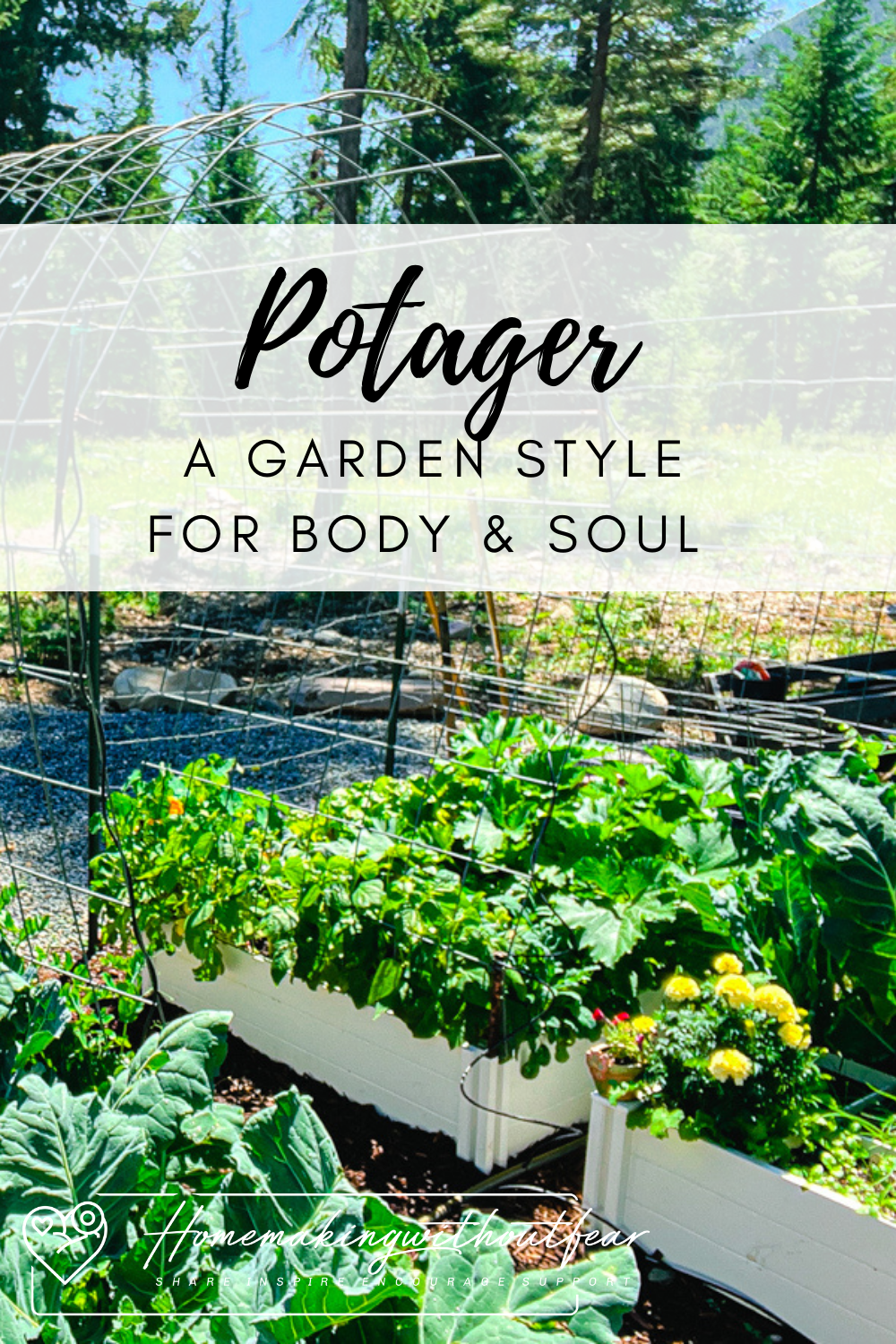 Small Potager Garden Inspiration - Homemaking Without Fear