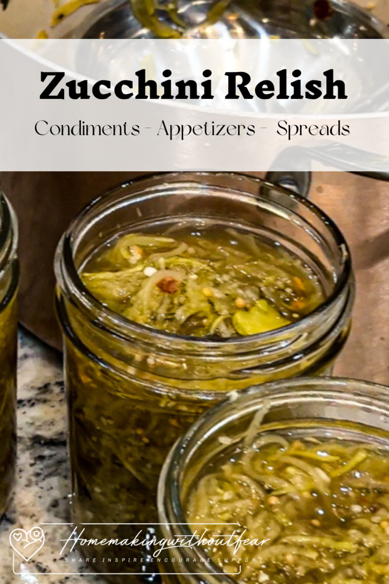 Zucchini Relish - Homemaking Without Fear