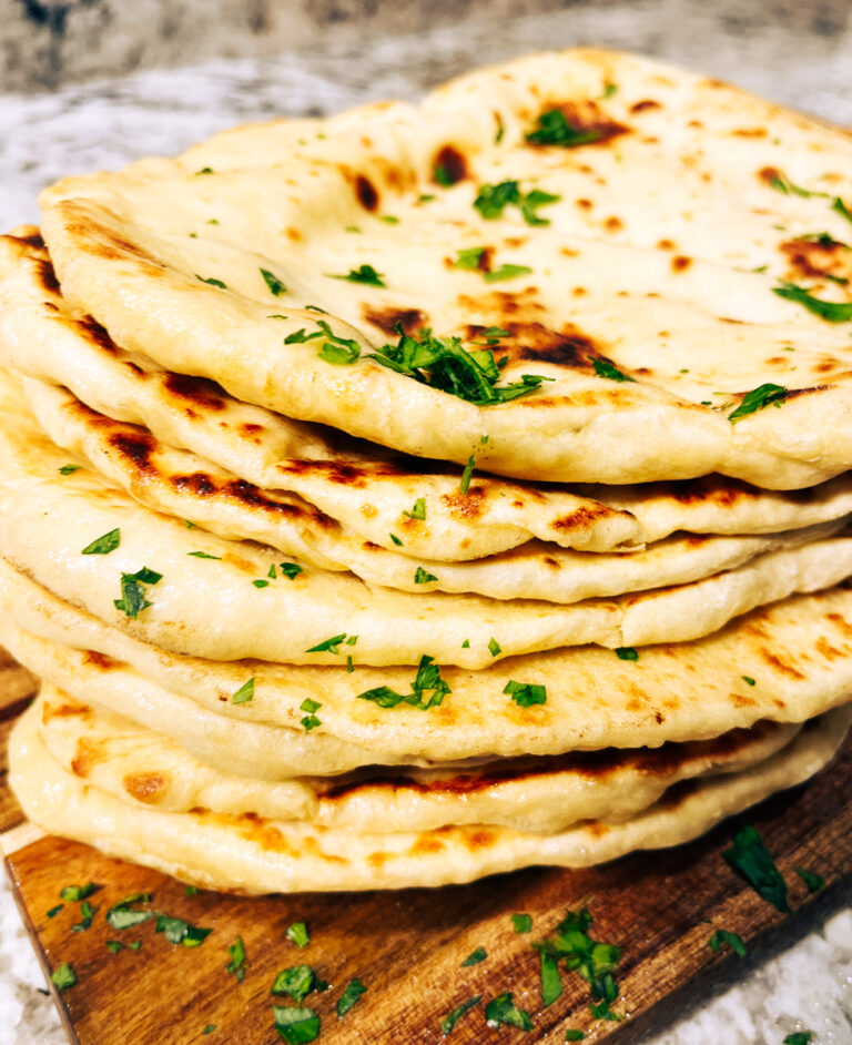 Easy Cast Iron Skillet Yeast Flatbread - Homemaking Without Fear