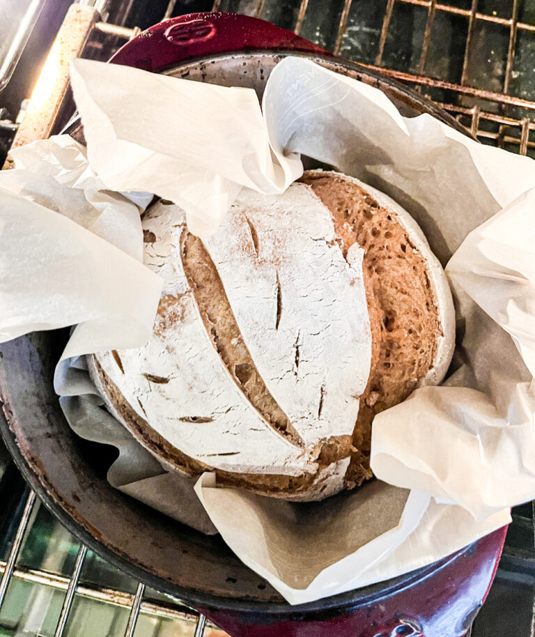Simple, Rustic Sourdough Boule | No-Knead Recipe - Homemaking Without Fear