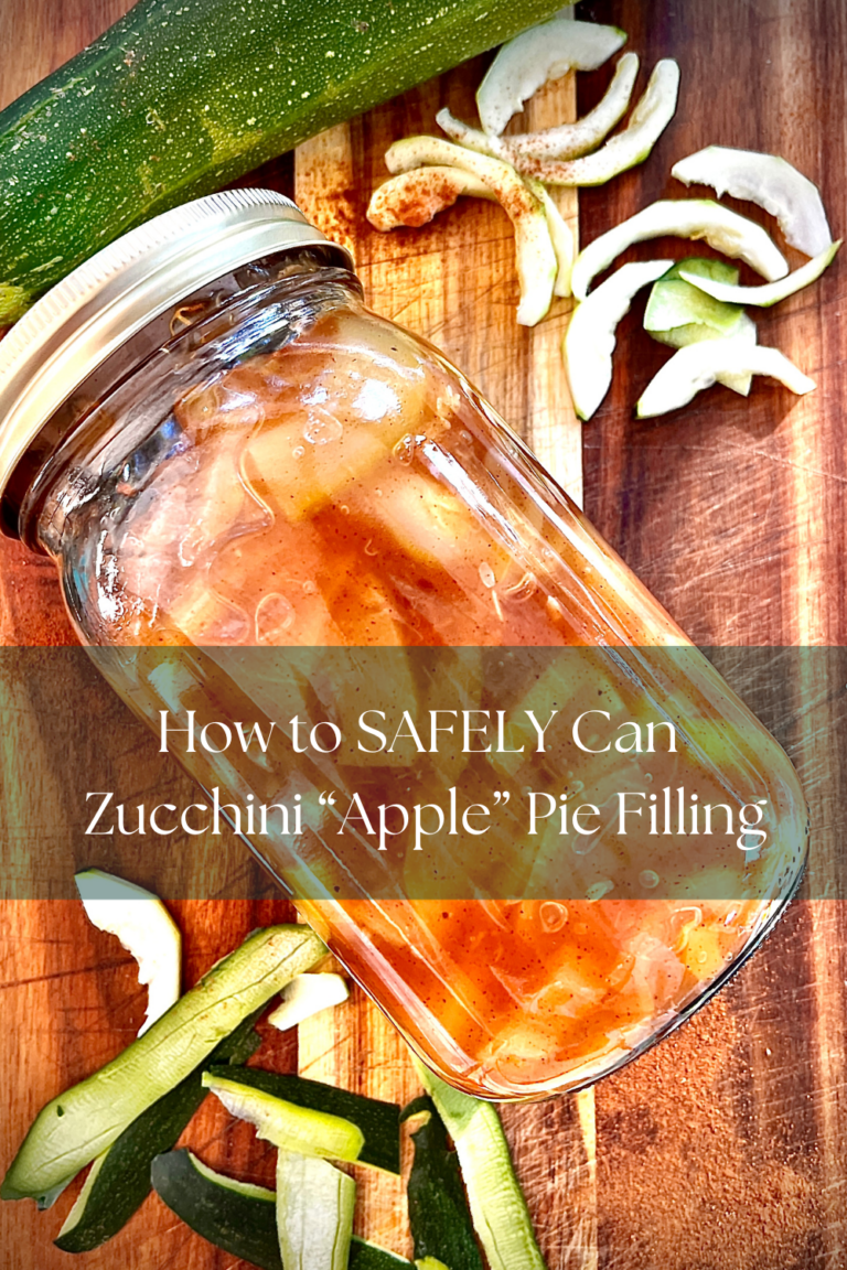How to SAFELY Can Zucchini “Apple”Pie Filling - Homemaking Without Fear